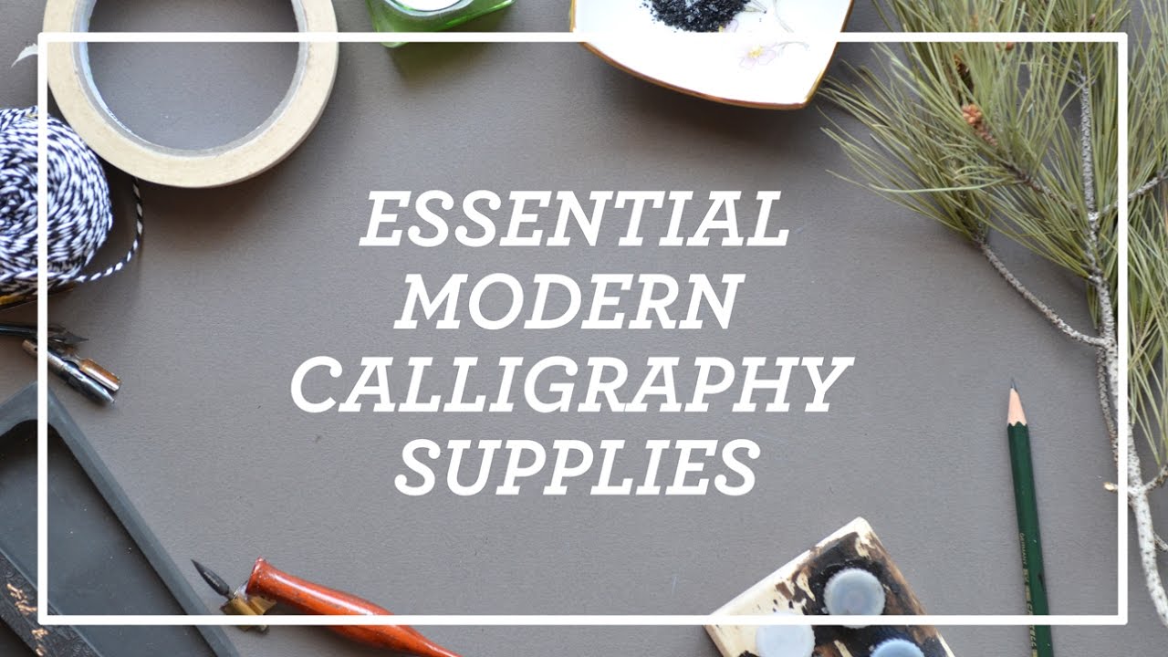 Essential Modern Calligraphy SUPPLIES || Paper, ink, nibs & suppliers ...