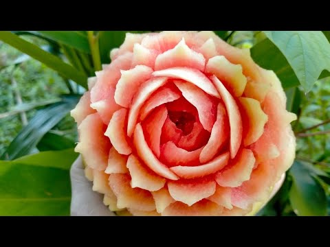 Watermelon fruit,Watermelon flower,Watermelon fruit carving,How to Art ...