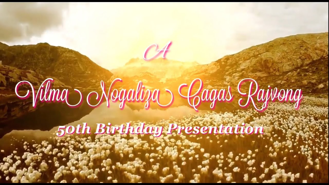 Vilma’s 50th Birthday Slideshow / Slide video Presentation #birthday ...