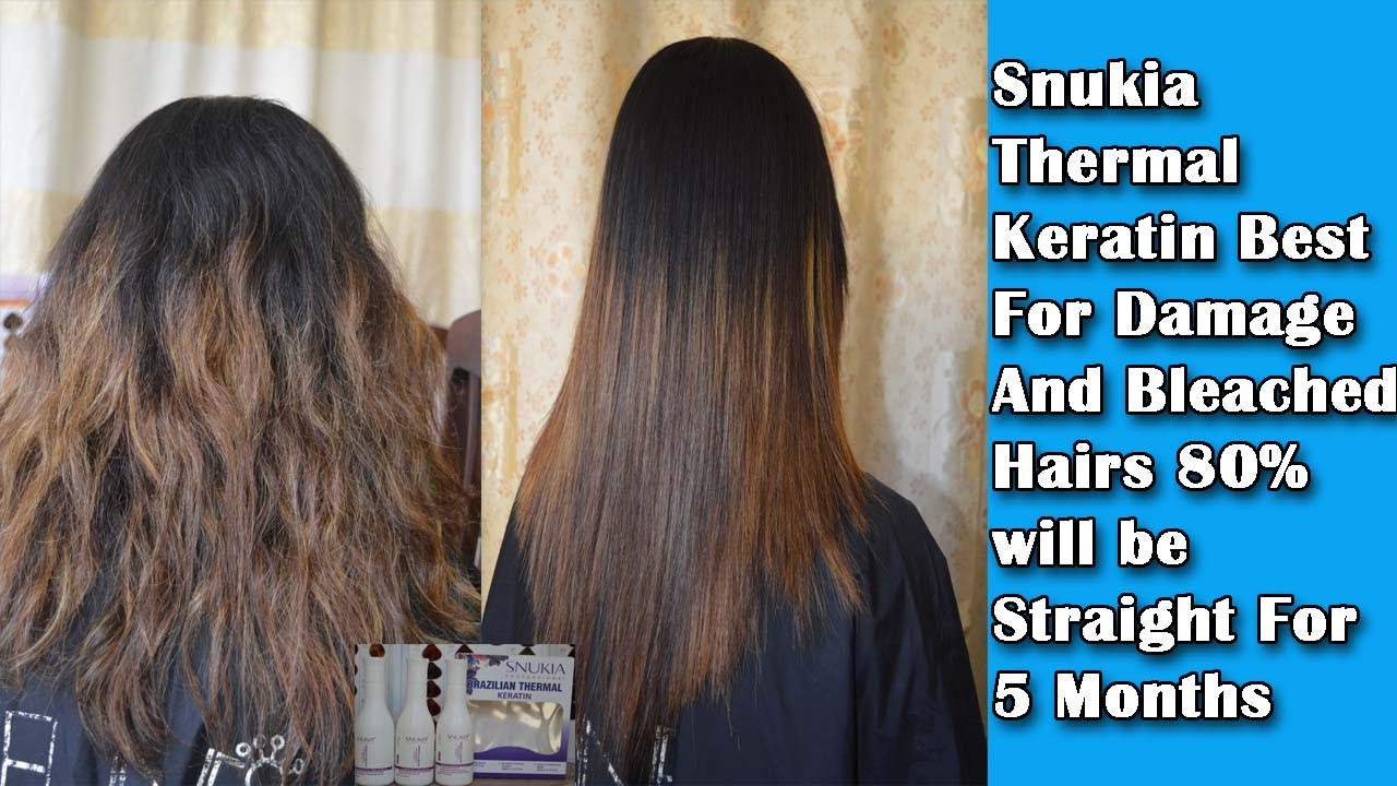 Snukia Thermal Keratin Practical On Treated Hairs With Full Detail By ...