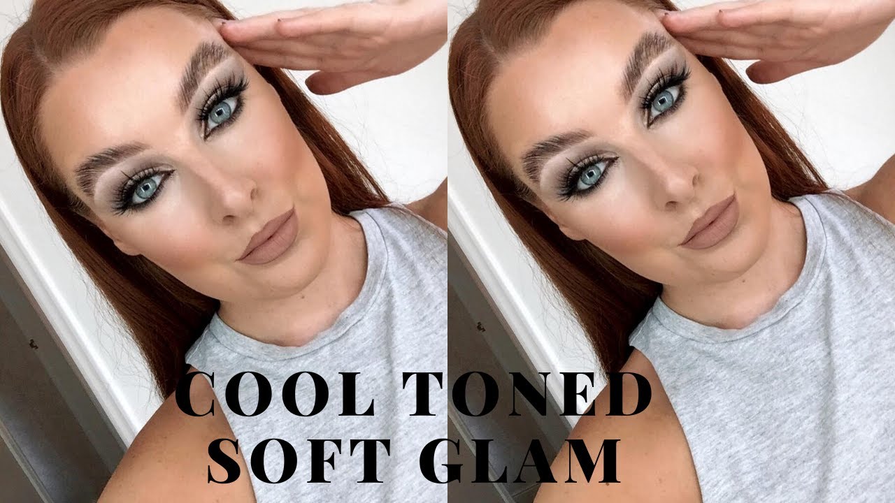 Soft Glam Look With Cool Tones! - YouTube