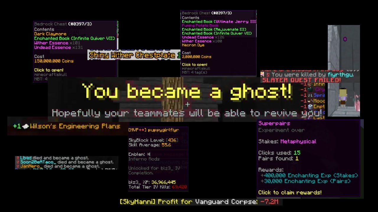 SKILL ISSUE AND BAD RNG MOMENTS IN HYPIXEL SKYBLOCK. - YouTube