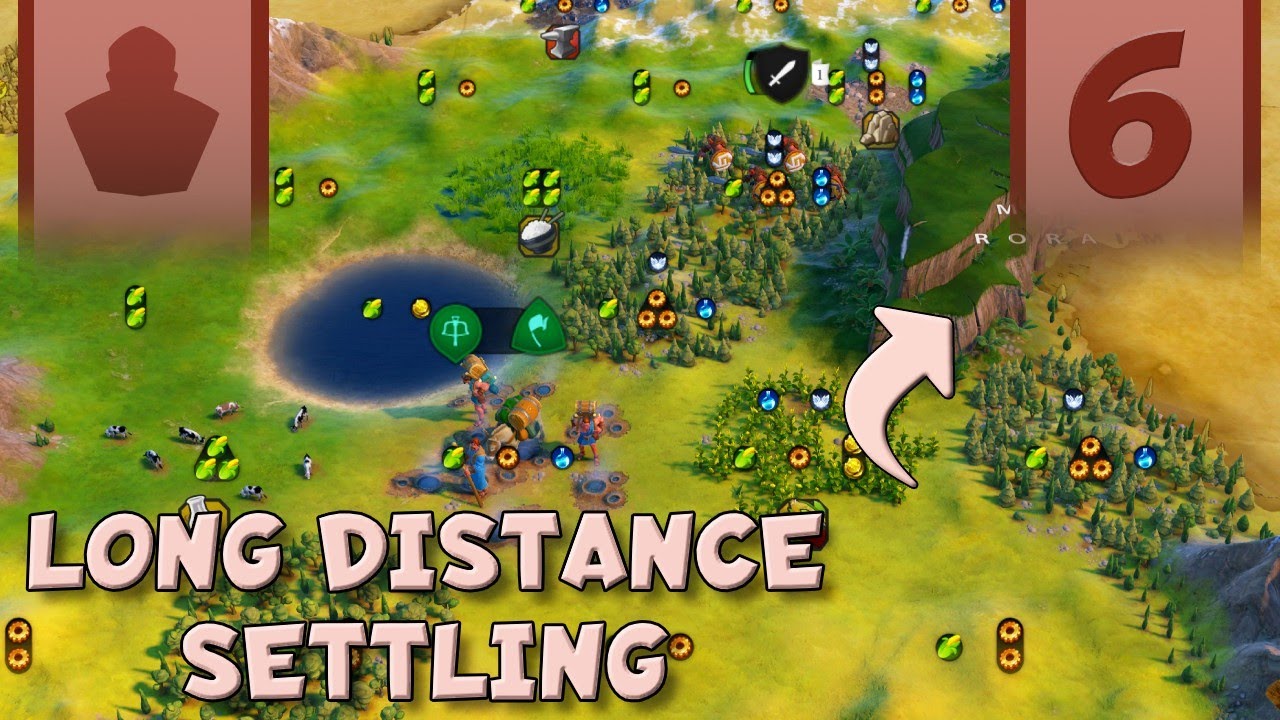 Civ 6 Gaul Deity Gameplay - Long Distance Settling - Part 6 - YouTube