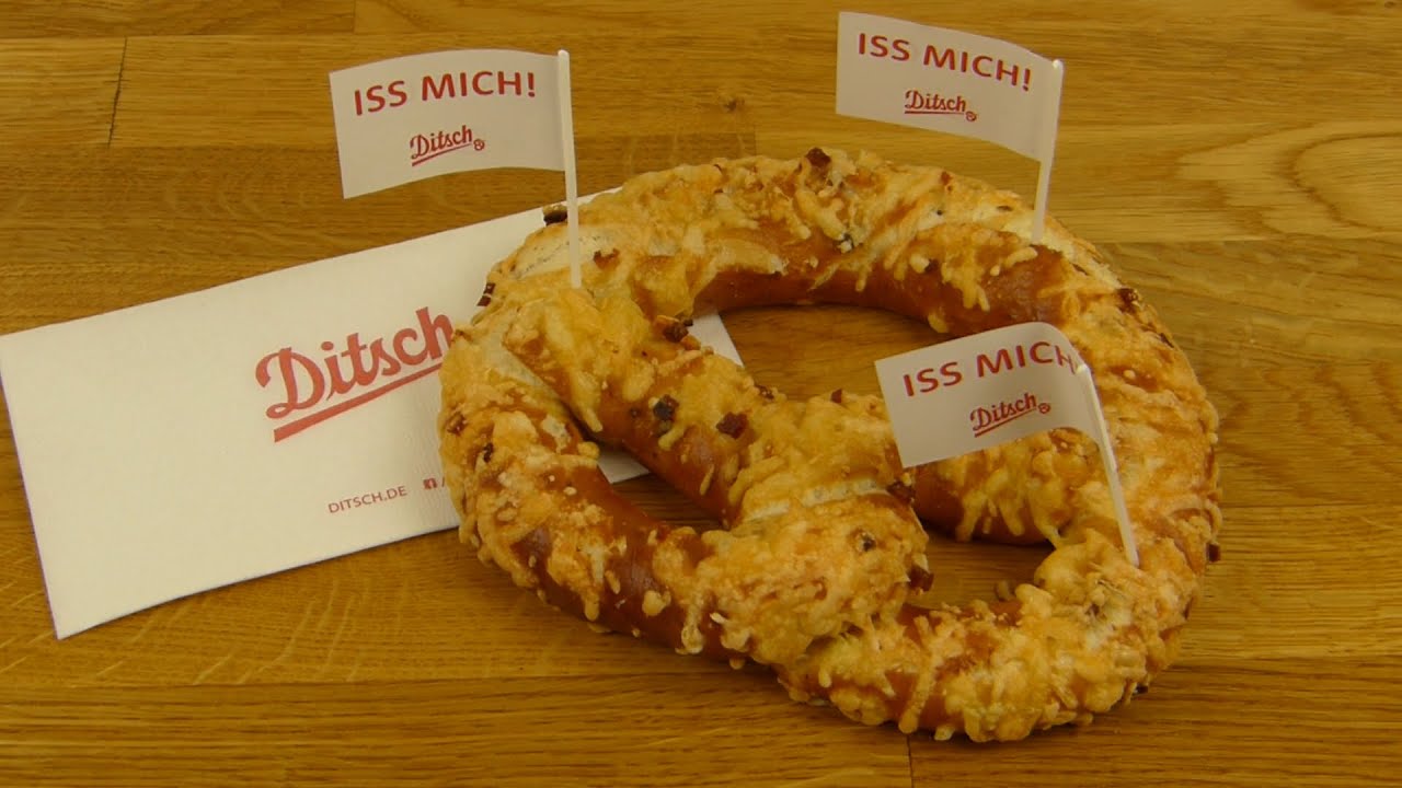 Ditsch - Ham & Cheese Pretzel / Schinken & Käse Bretzel - YouTube