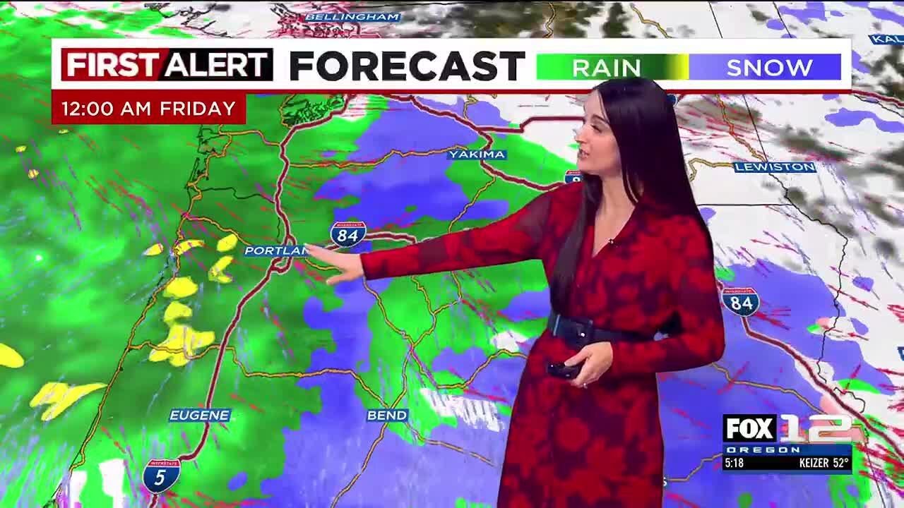 FOX 12 Oregon Thursday evening weather forecast for Portland (12/26 ...