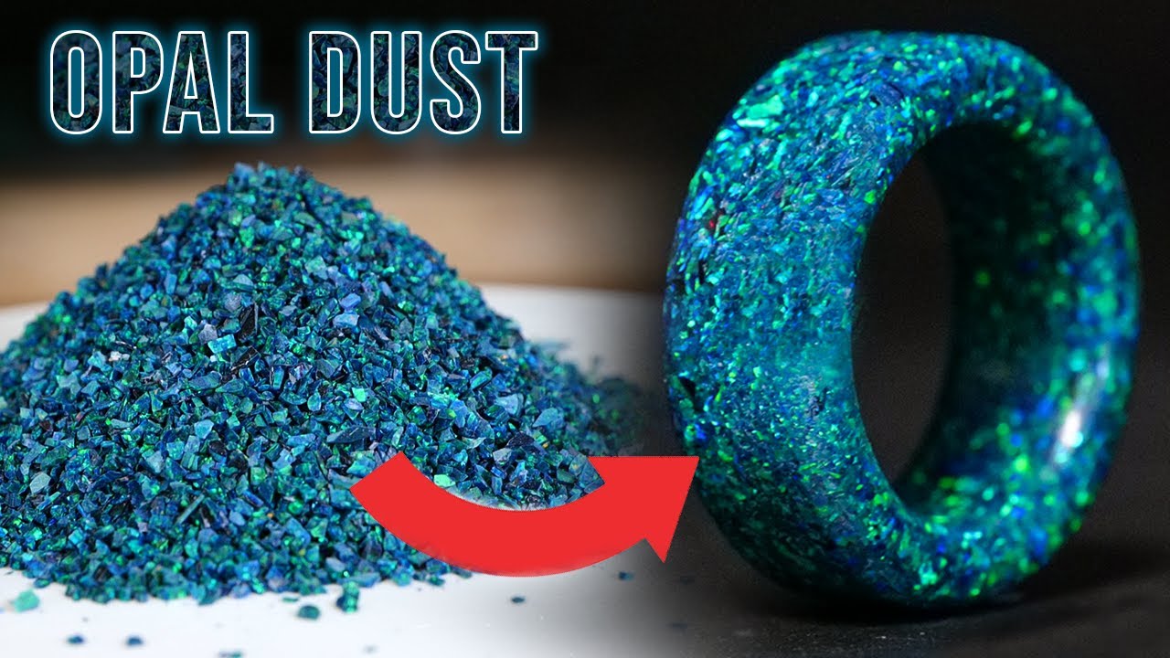 Opal Dust in a Ring. Will it look good? - YouTube