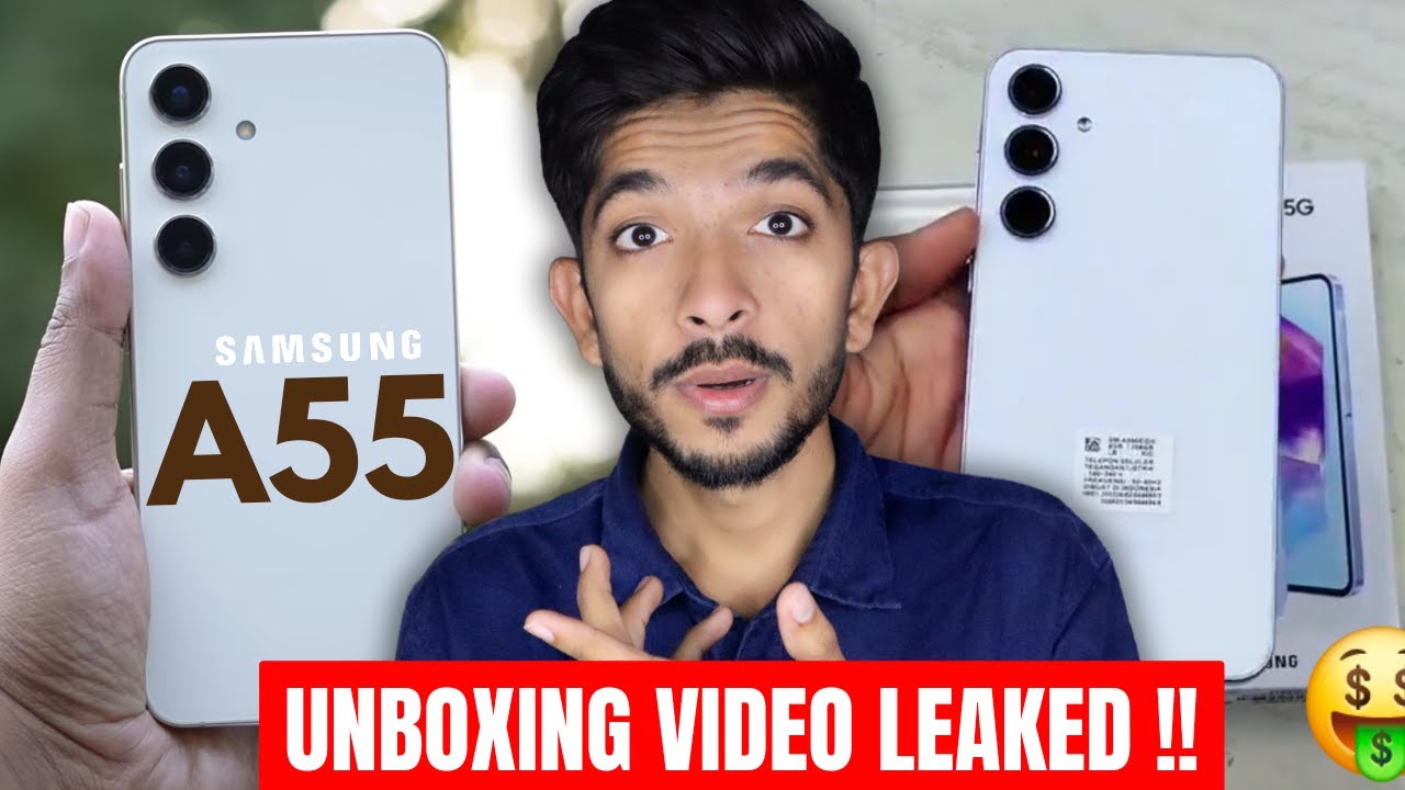 Samsung Galaxy A55 Unboxing 😱 Video Leaked !! All new Colors and Price ...