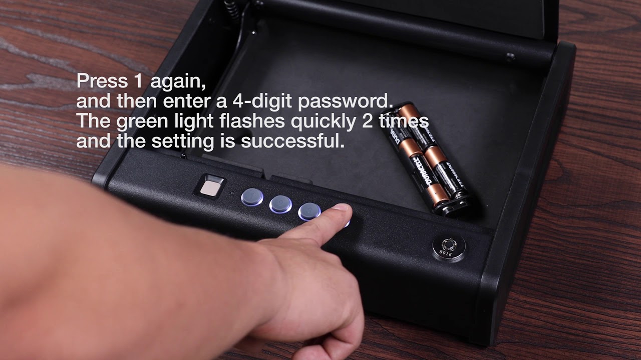How to setup password for Awesafe Gun Safe? - YouTube