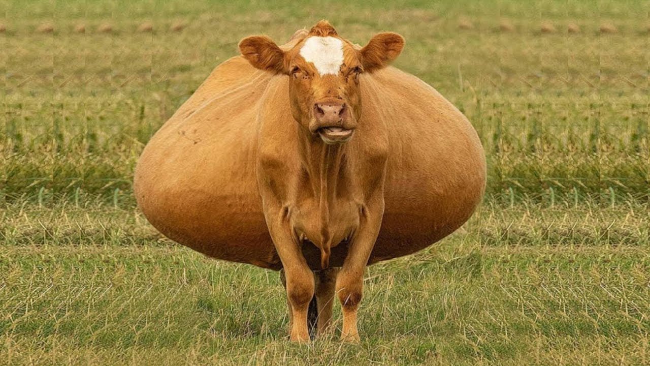 ये है दुनिया की सबसे मोटी गाय | Fattest Cow In The World | Biggest ...