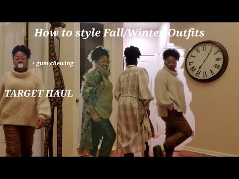 How to style FALL/WINTER outfits 2021/2022 | Target Haul ASMR gum ...