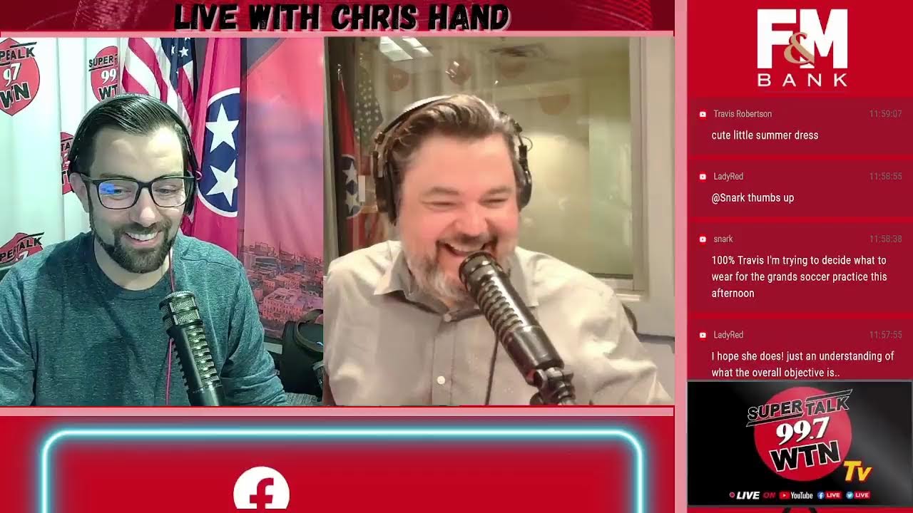 Chris Hand is LIVE until noon on this hump day! - YouTube
