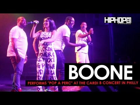 Cardi B Brings out Boone to Perform "Pop A Perc" at her "Underestimated ...