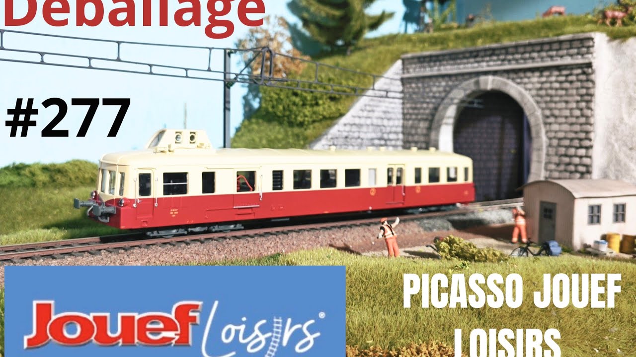 #277 JOUEF LOISIRS PICASSO X3800 déballage et test échelle HO + pose d ...