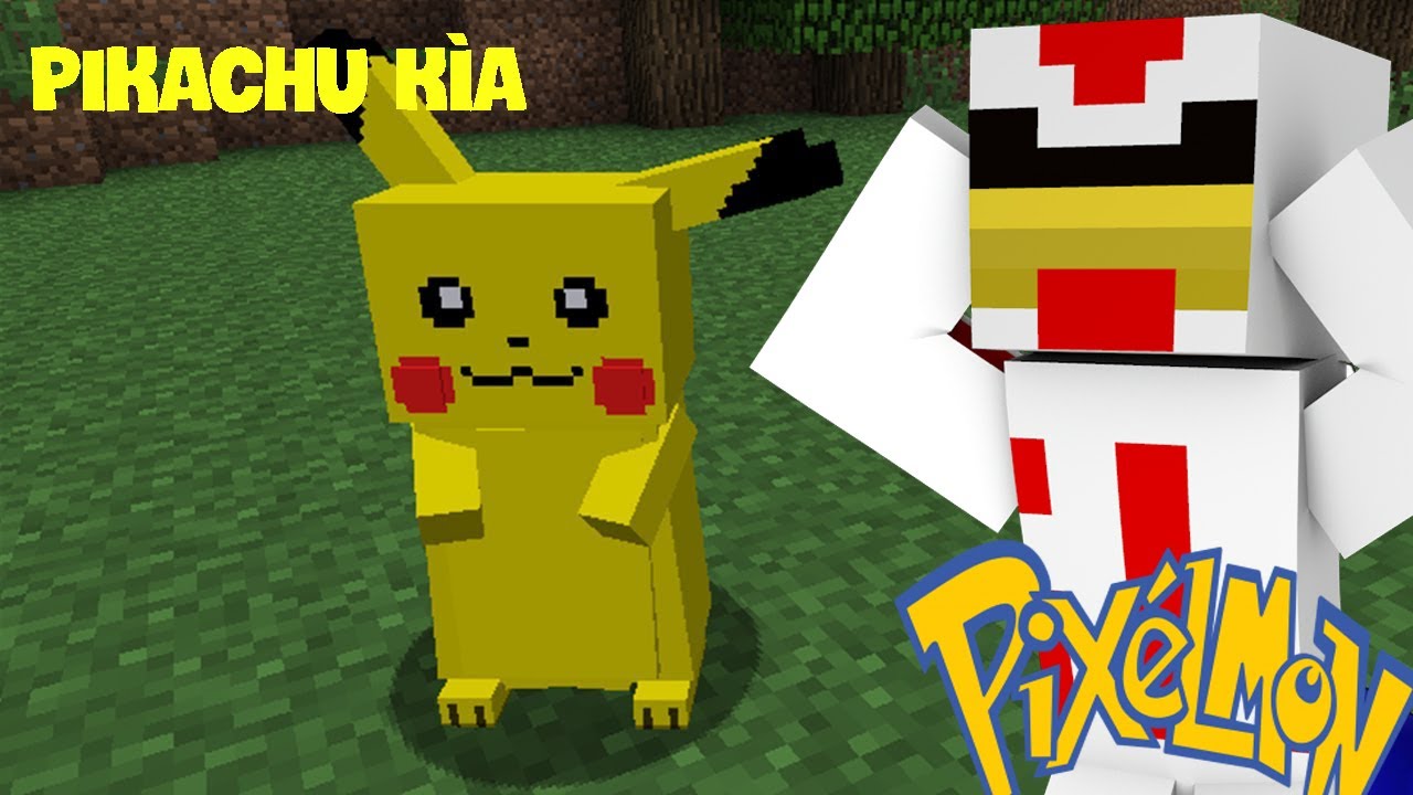 MINECRAFT PIXELMON TẬP 1 : MỚI VÀO ĐÃ GẶP PIKACHU VÀ POKEMON GIỮ ĐỀN ...