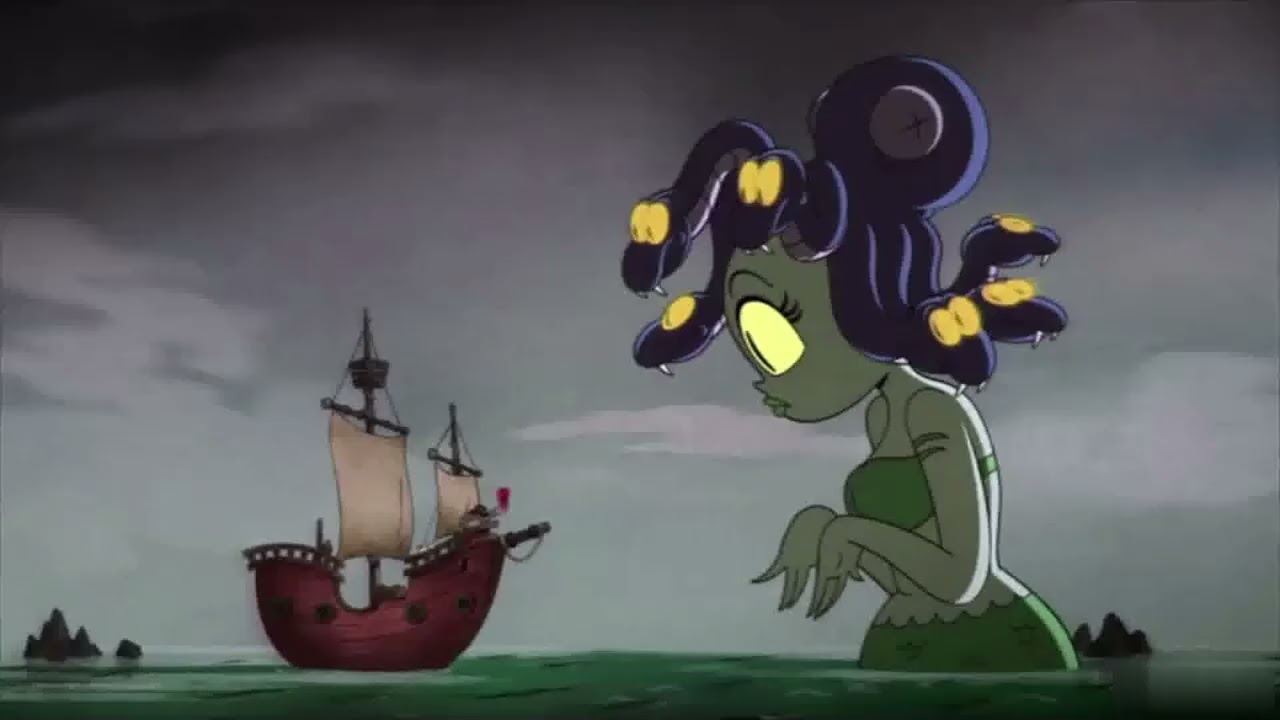 The Cuphead Show! Scene Turn Into Stone - YouTube