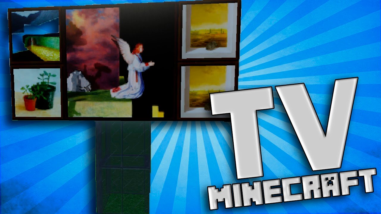 COMO HACER UN TELEVISOR INTELIGENTE (SMART TV) EN MINECRAFT - YouTube