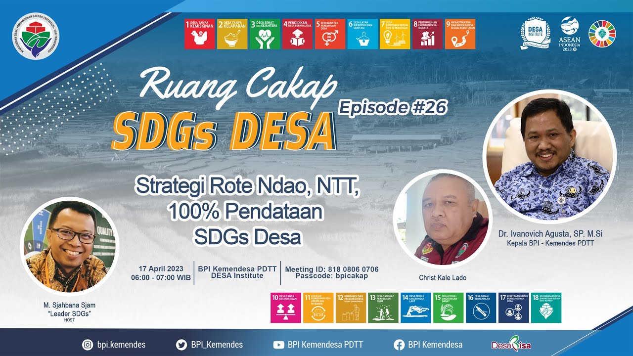 Strategi Rote Ndao, NTT, 100% Pendataan SDGs Desa | Ruang Cakap SDGs Desa #26 - YouTube