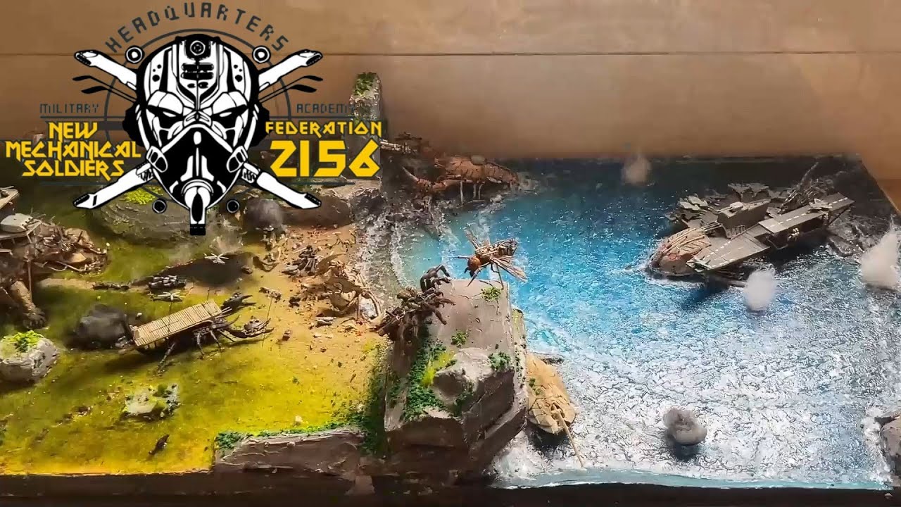 CUSTOM Cyberpunk warfare [Mutant MECH Cyberpunk War DIORAMA] - YouTube