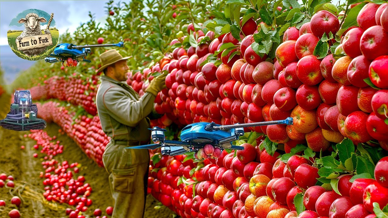 How US Farmers Use Robots To Harvest 100 Million Tons Of Apple Modern ...