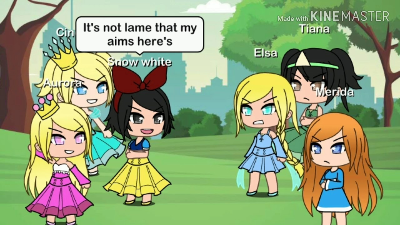 Snow white VS Elsa~Princess rap battle~Gacha life - YouTube
