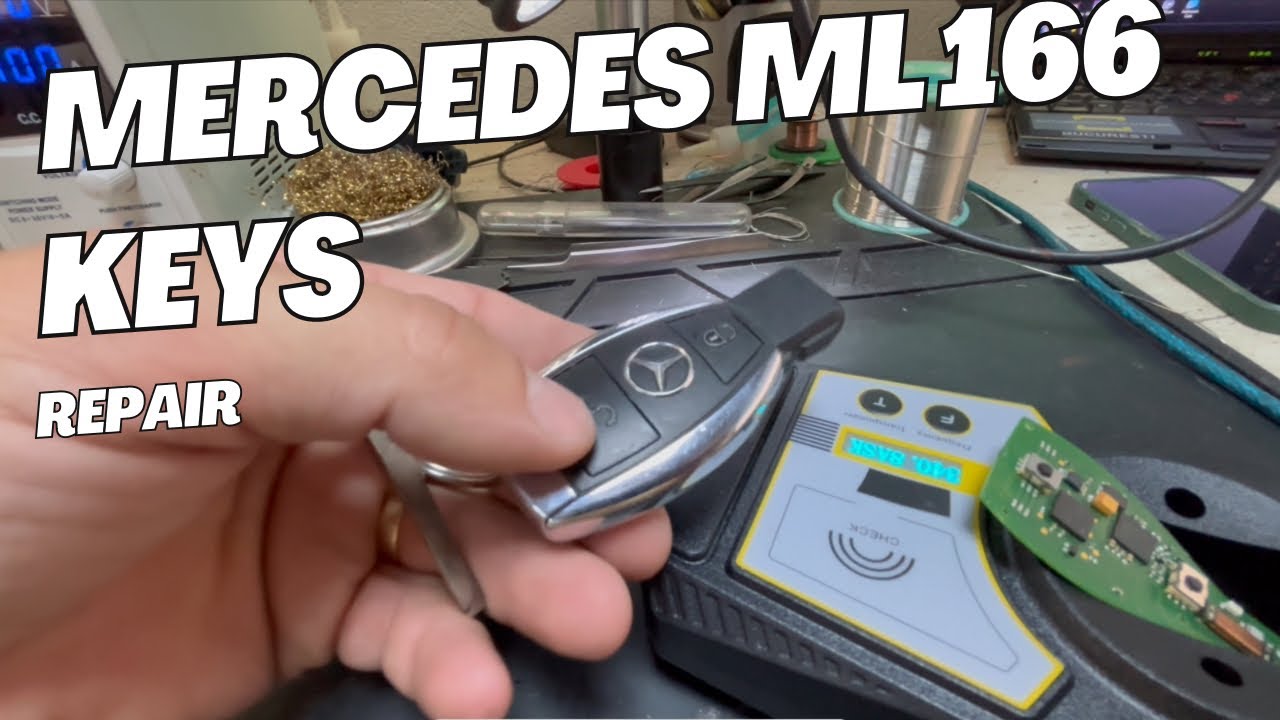 Two Mercedes Benz ML W166 keys repair | car only starts with one ...