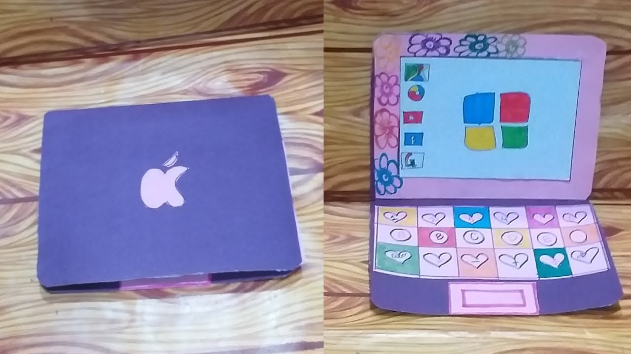 How to Make Mini Paper Laptop | Easy Hand Art At Home |#papercraft # ...