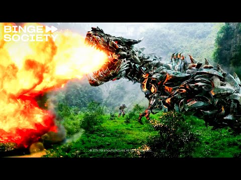 Transformers: La era de la extinción | Uniendo fuerzas con los Dinobots