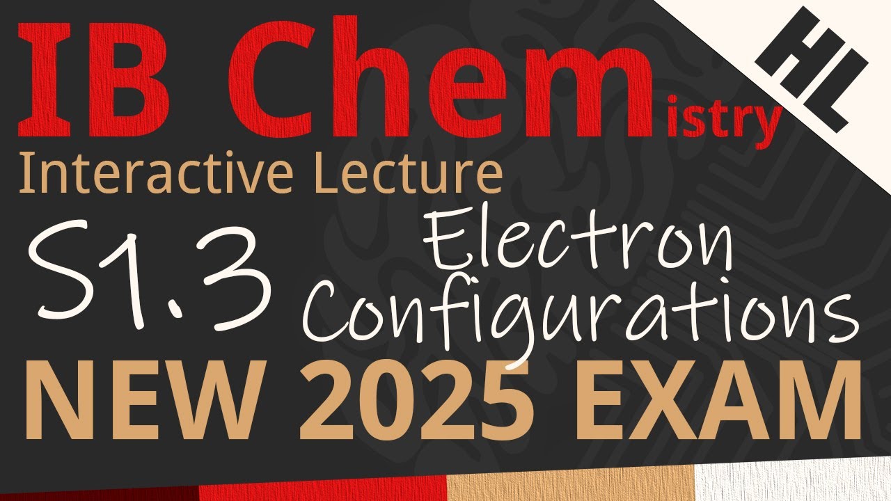 IB Chemistry S1.3 - Electron Configurations [AHL] - Interactive Lecture ...