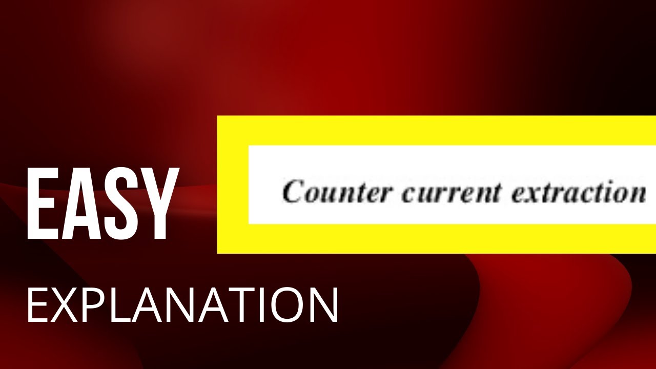 COUNTER CURRENT EXTRACTION METHOD || EASY EXPLANATION 🤗 - YouTube