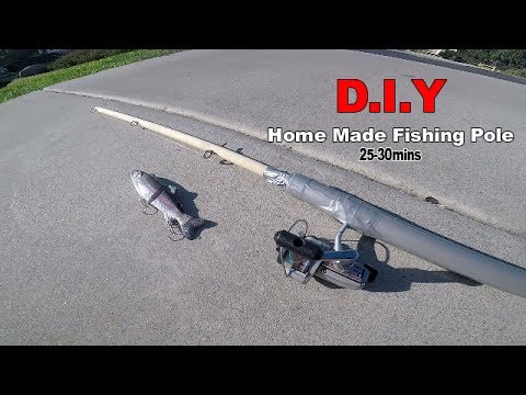 D.I.Y Homemade Fishing Pole! [25 mins to make] !!! - YouTube