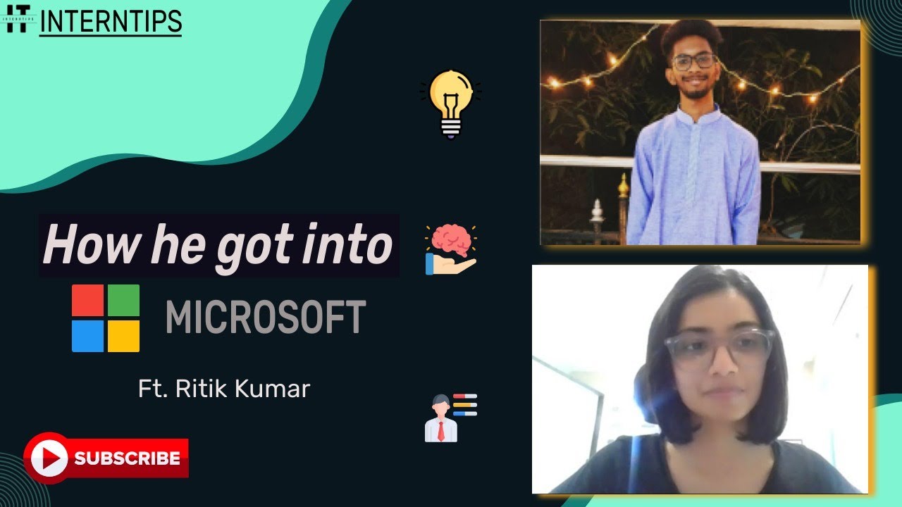 How Ritik bagged an internship at MICROSOFT !🤩 - YouTube