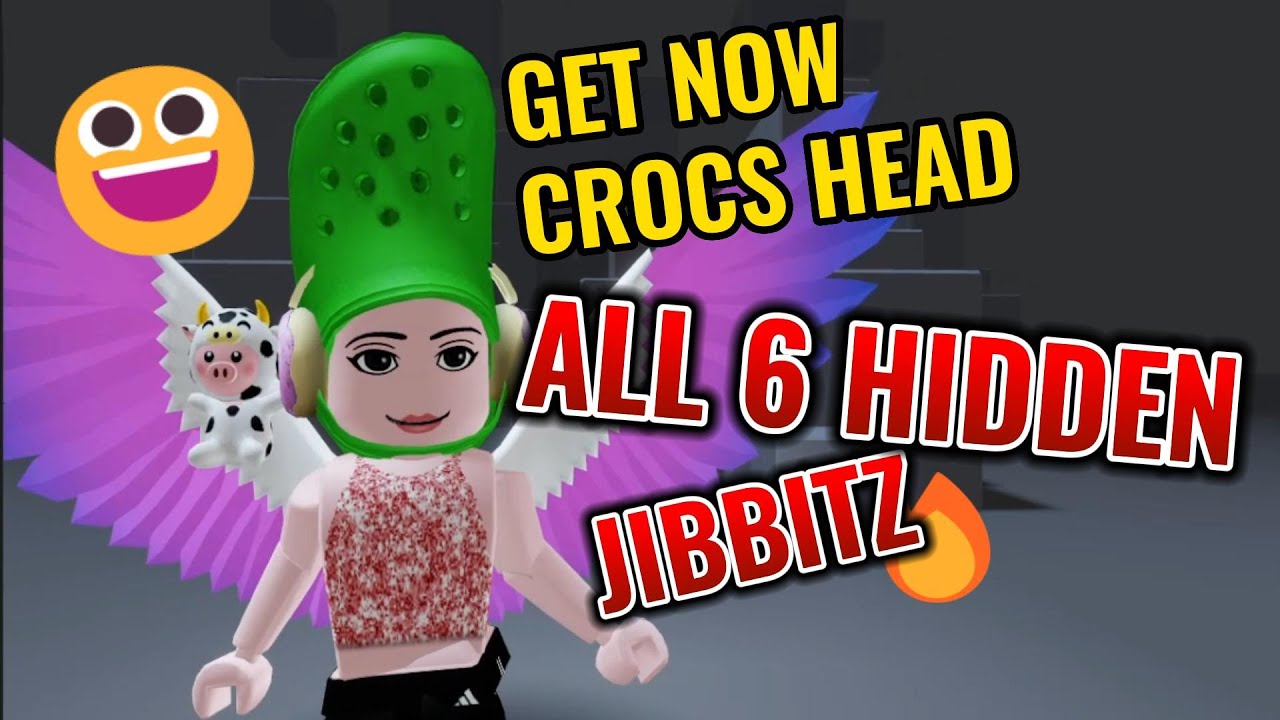 FIND ALL 6 HIDDEN JIBBITZ LOCATIONS Get Crocs Hat - YouTube