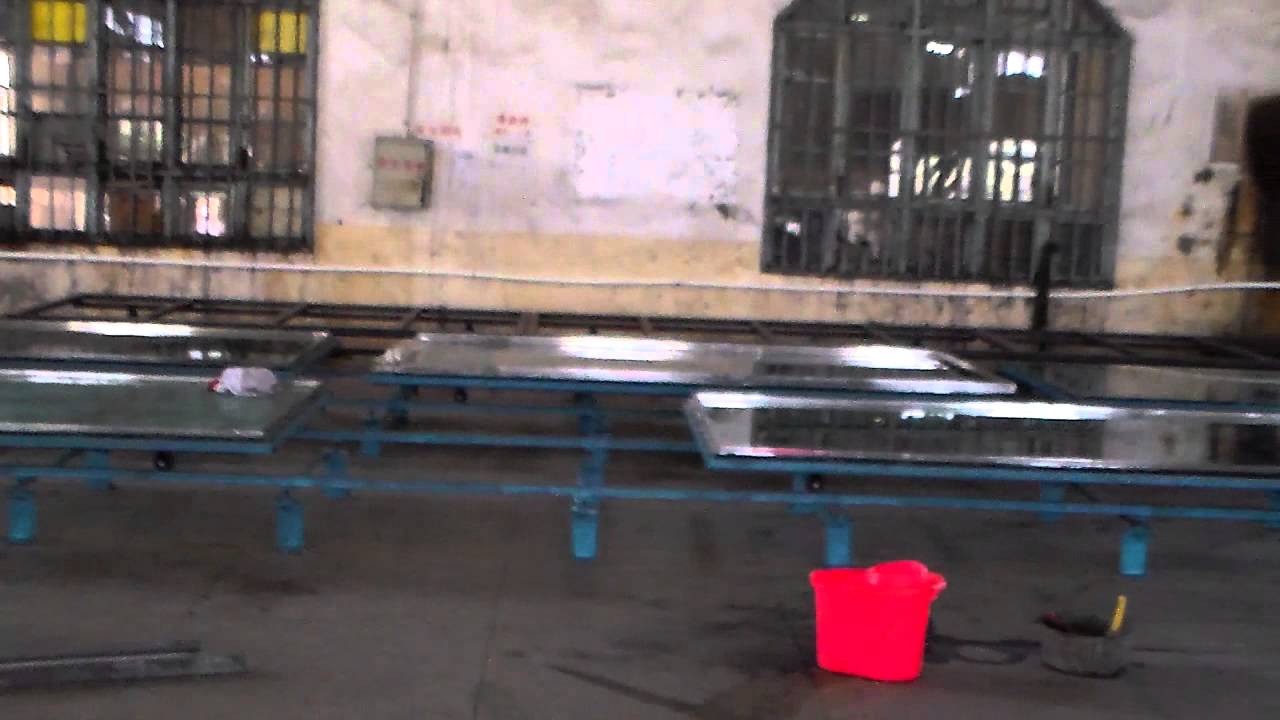 Full-auto solid surface production line - YouTube