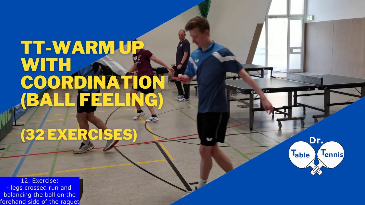 tabletennis training warm up (ball control pingpong training, 32 ...
