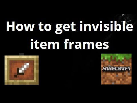How to get invisible item frames in Minecraft - Full Guide - YouTube