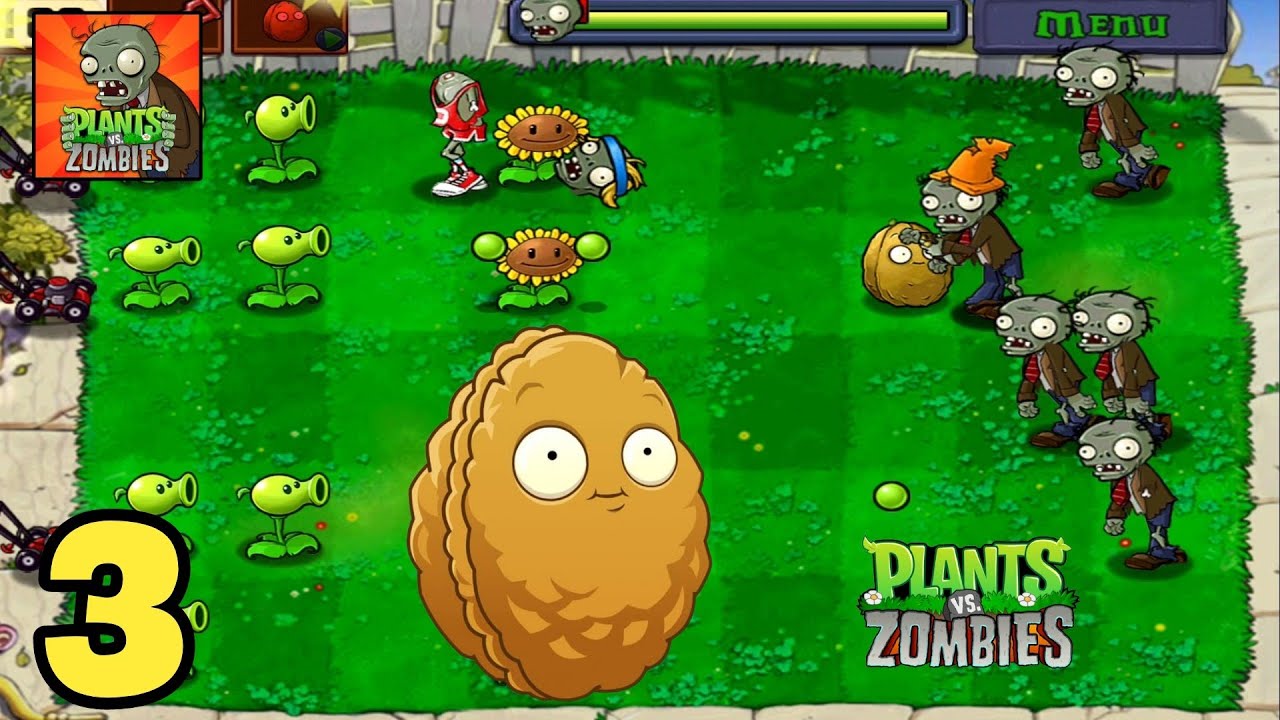Plants Vs Zombies | Walkthrough Gameplay | Part-3 | (Android, iOS ...