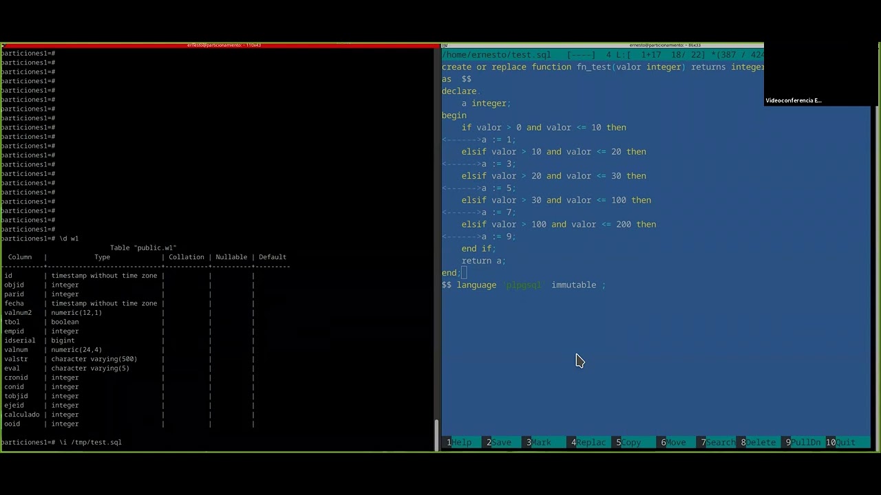 Postgresql Como particionar tablas usando una function - YouTube