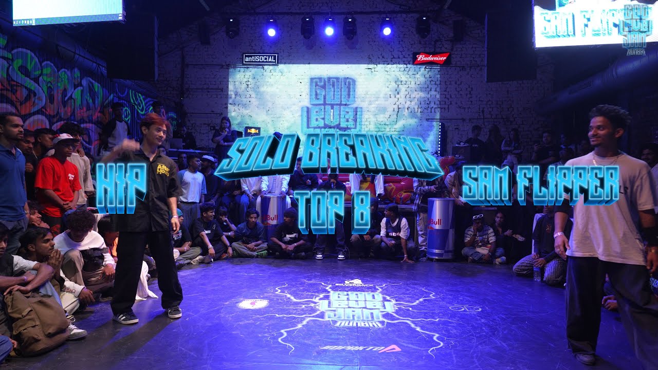 Bboy Hip 🇮🇳 vs Bboy Sam Flipper 🇮🇳 Top 8 at @godleveljam Mumbai 2024 🇮🇳 ...