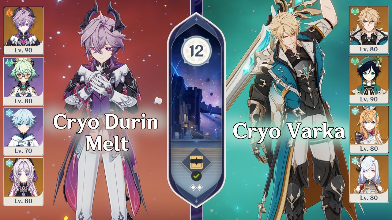 6.4b Spiral Abyss | C2 Durin Melt & C0 Varka Cryo | Genshin Impact ...