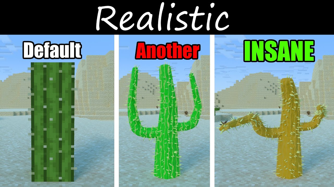 Realistic Cactus - Default/Another/INSANE - Minecraft View - YouTube