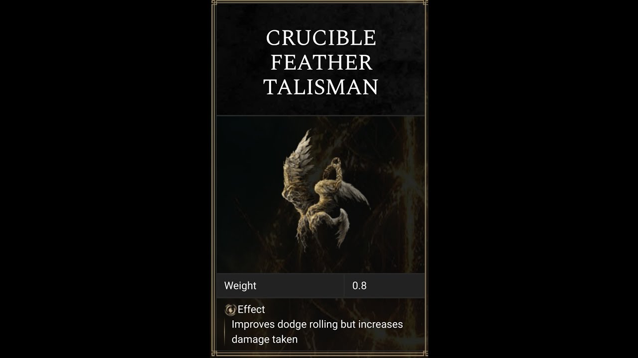 Elden Ring Where to Get Crucible Feather Talisman - YouTube