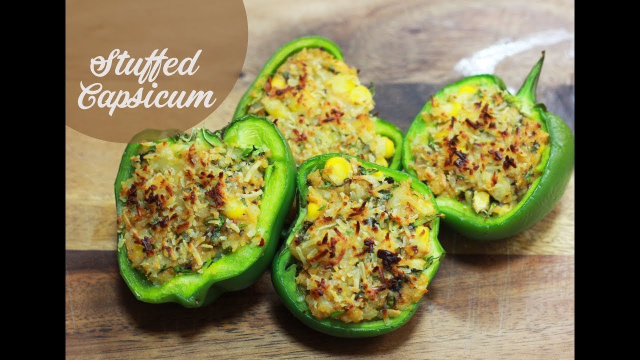 Stuffed Capsicum | भरवां शिमला मिर्च | Easy Capsicum recipe | Become a ...