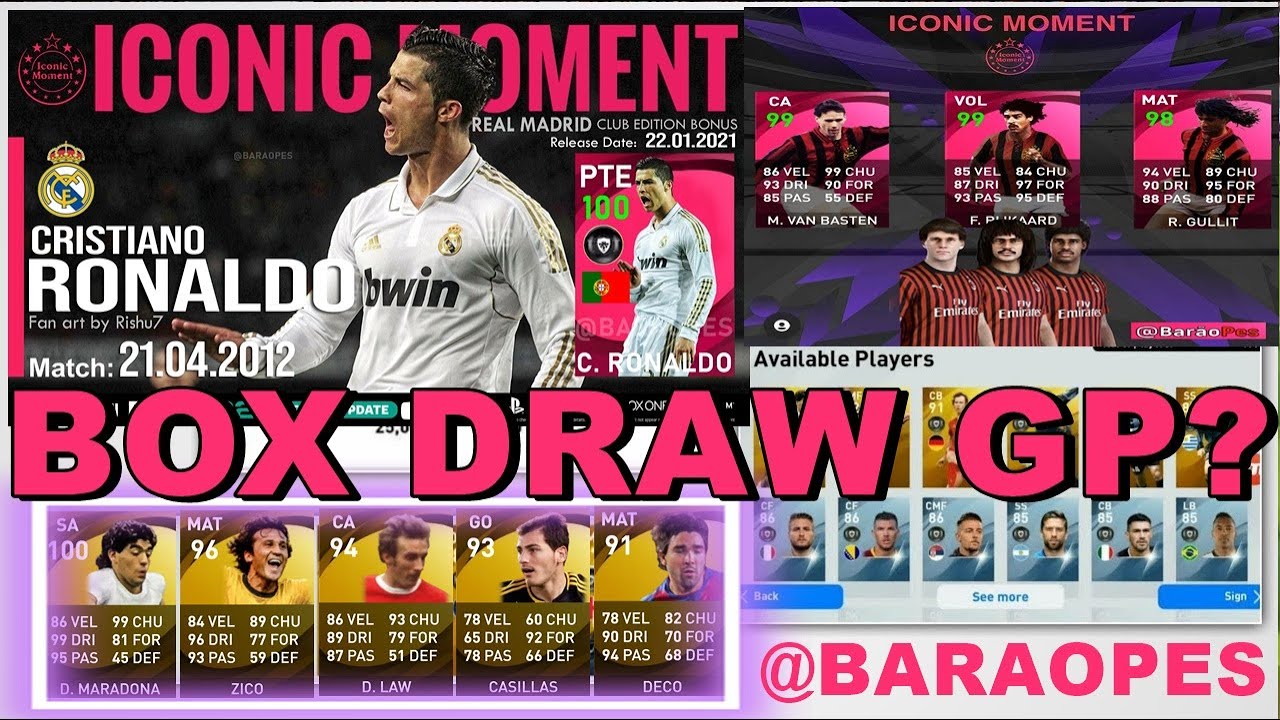 CRISTIANO RONALDO CHEGOU!!! BOX LEGENDS POR GP? E PROXIMOS ICONIC ...