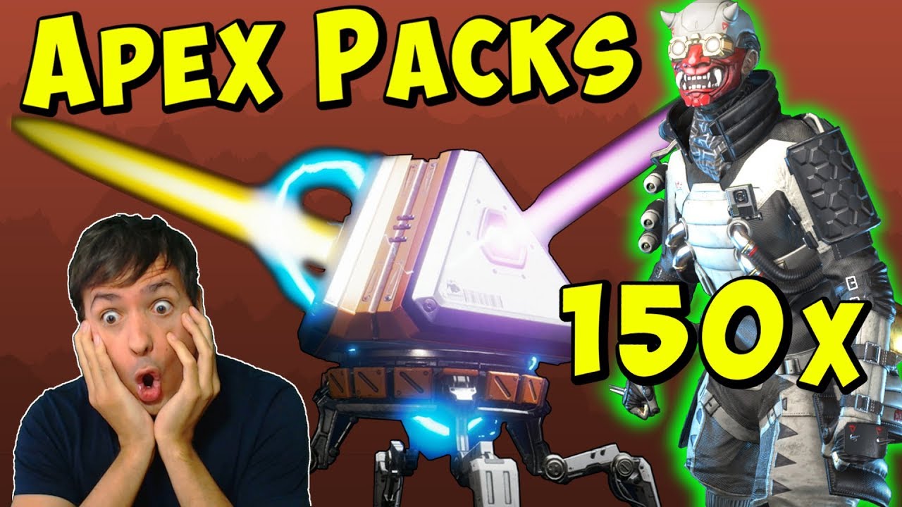 LEGENDARY OPENING 150 APEX LEGENDS PACK - Weapons & Skins Unboxing ...