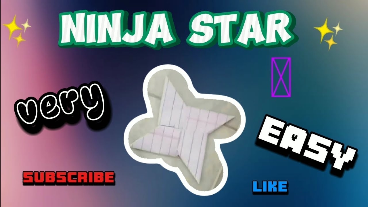 How to make ninja star very easy..#ninjastar - YouTube