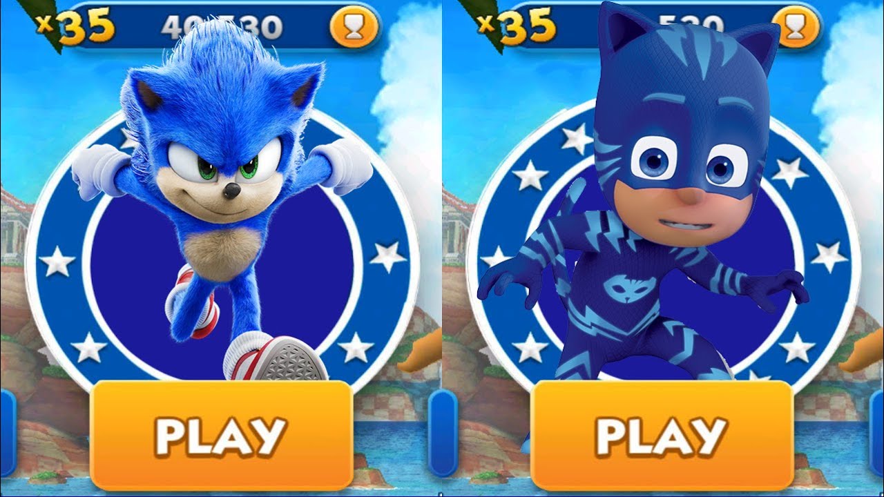 Sonic Dash vs Pj Masks Catboy - Movie Sonic vs All Bosses All ...