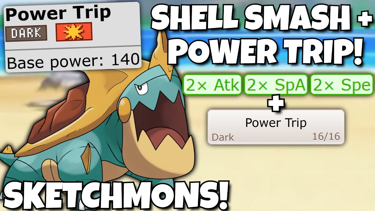 POWER TRIP SHELL SMASH DREDNAW DOMINATES IN SKETCHMONS! POKEMON SCARLET ...