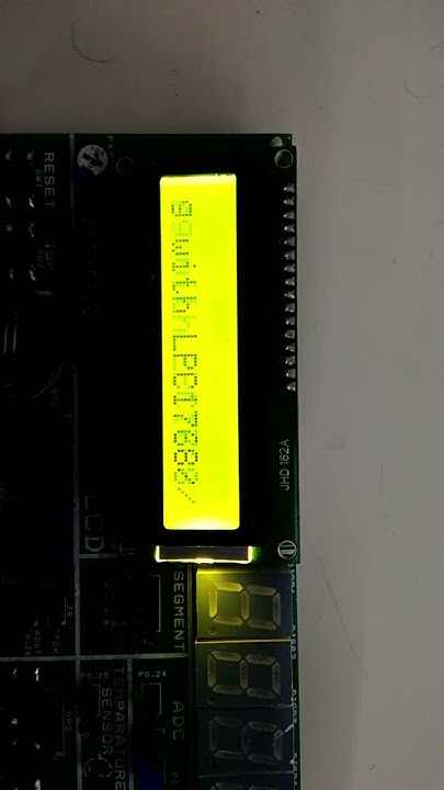 LCD interfacing with LPC1768 (Scrolling) #LPC1768 #lcd #embedded_systems - YouTube