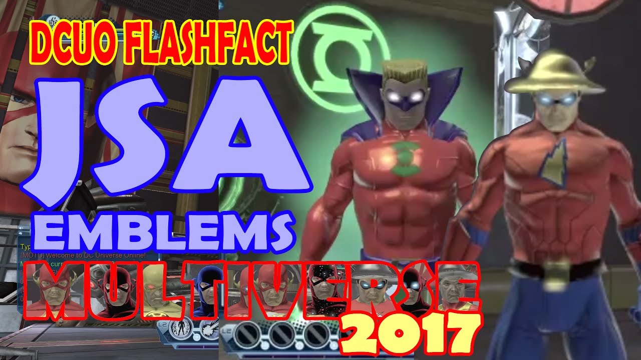 DCUO JSA Emblems - YouTube