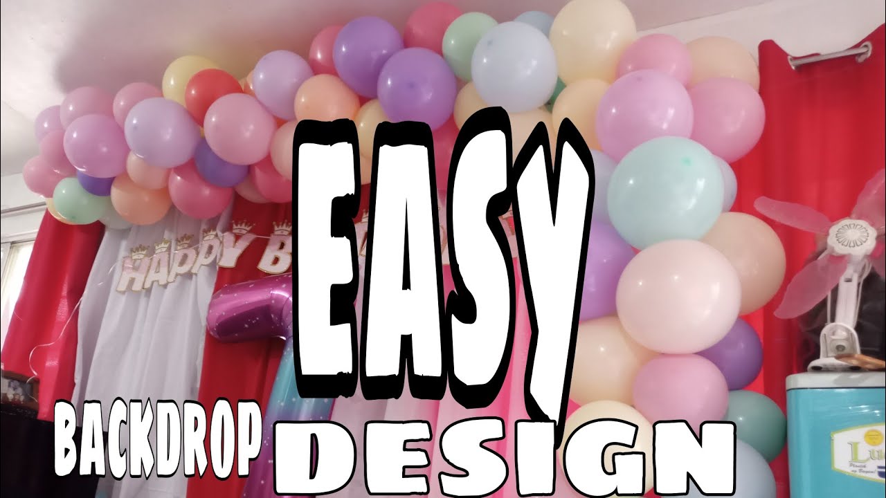 Easy backdrop design - YouTube